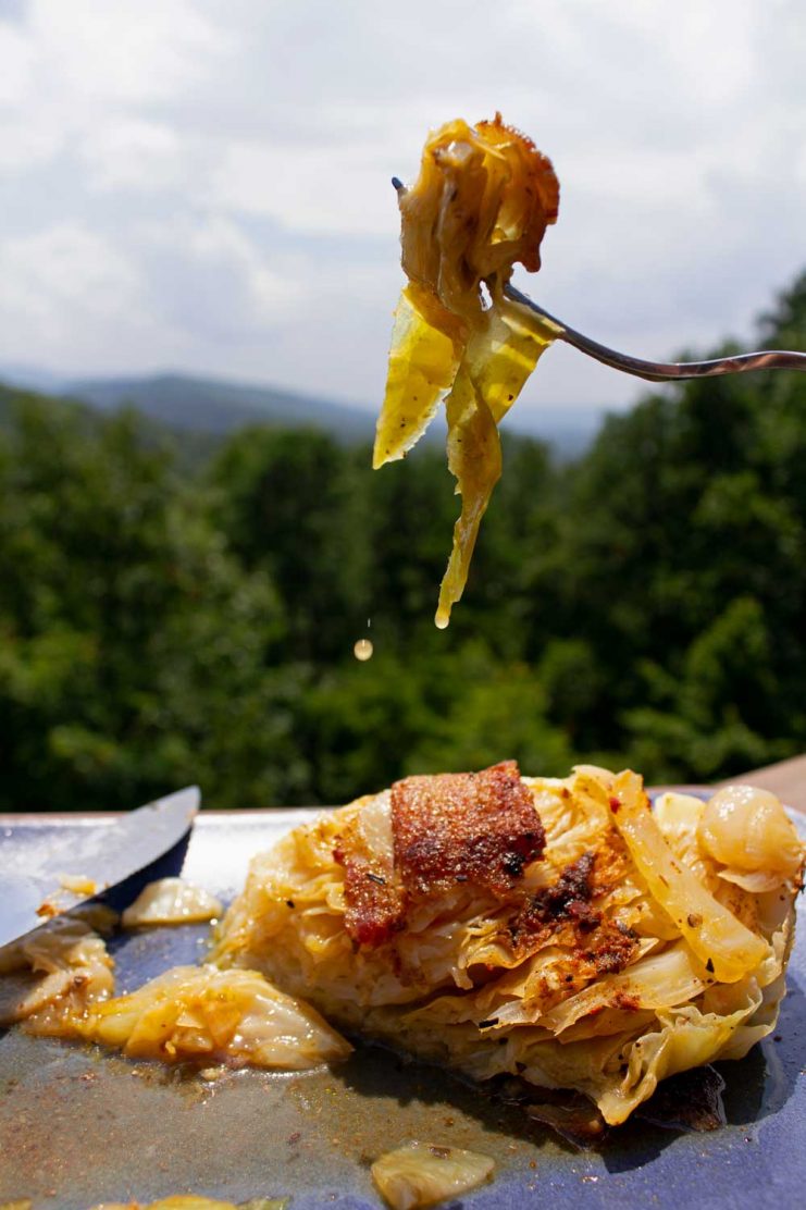 Grilled Cabbage - The Mountain Kitchen