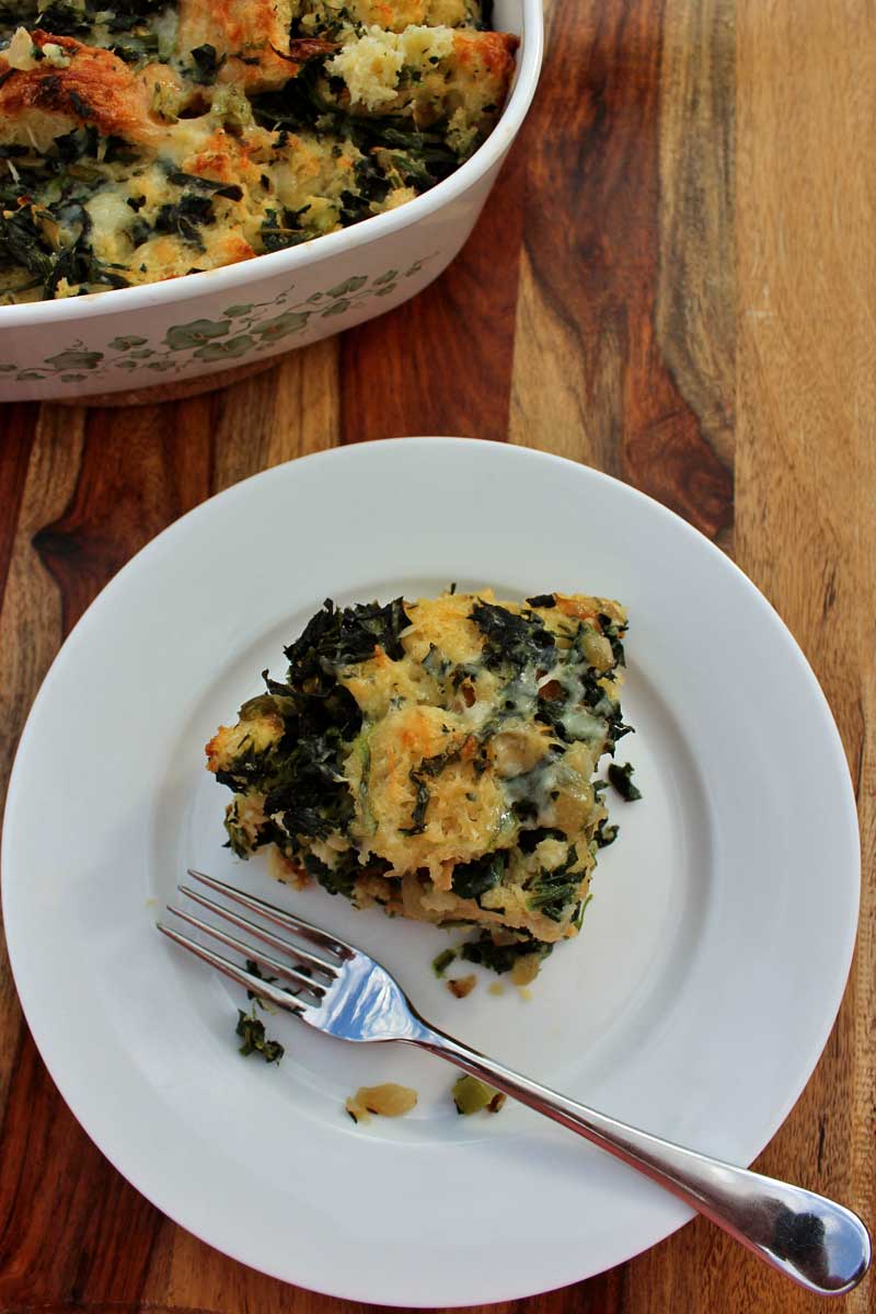 Vegetable Strata {A Meatless Monday Recipe - The Mountain Kitchen