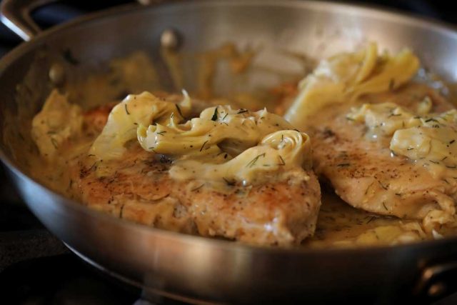 Chicken and Artichokes - The Mountain Kitchen