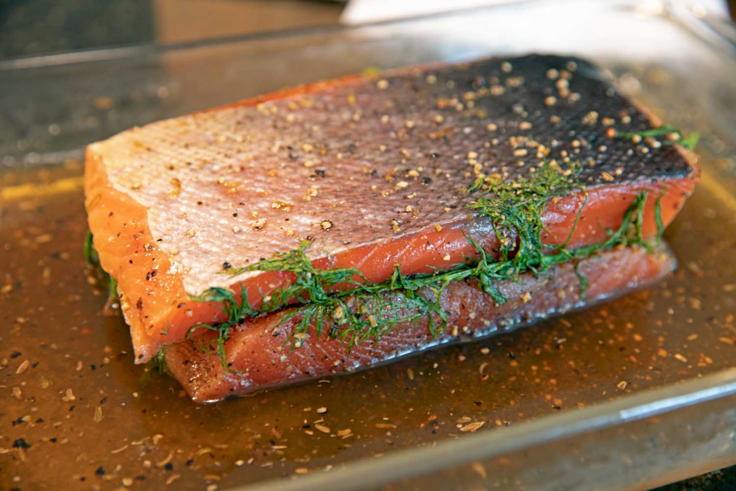Step By Step Guide To Making Salmon Gravlax - The Mountain Kitchen