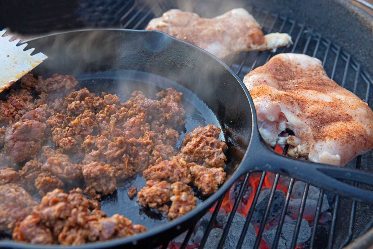 Chori Pollo Asado (Grilled Chorizo Chicken) - The Mountain Kitchen